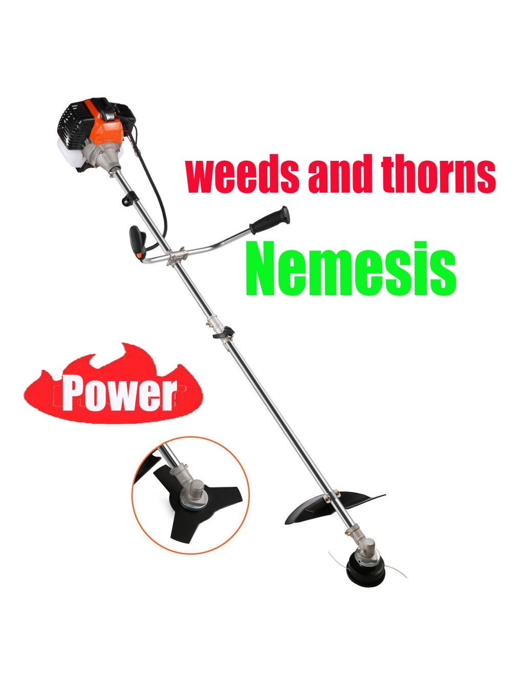 58CC Weed Eater Gas Powered String Trimmer Straight Shaft ...