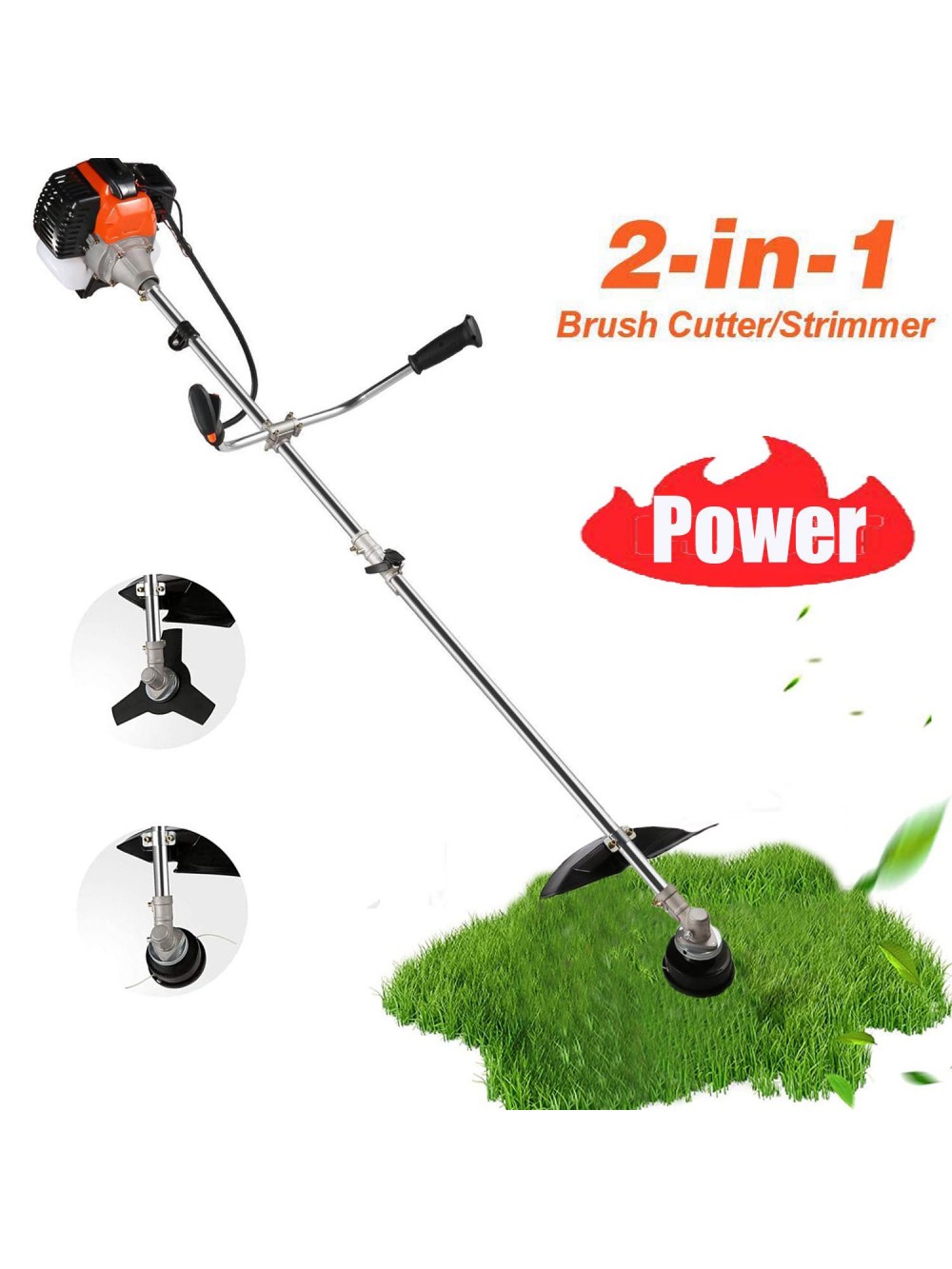 Coocheer 58CC Gas Weed Eaters String Trimmer 2-Cycle Straight ...