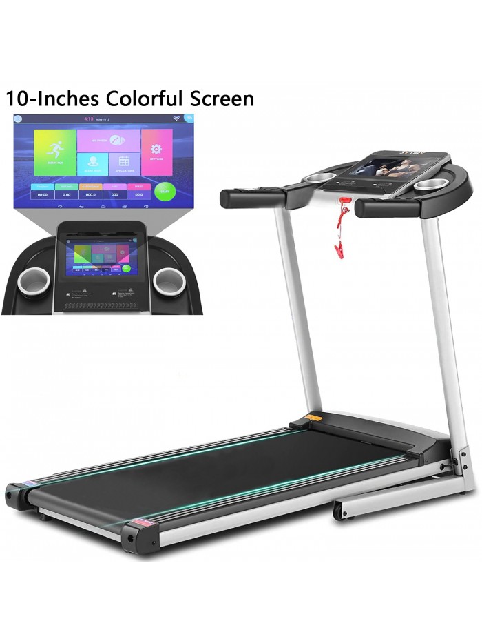 Treadmill with 10" HD TV Movie Touchscreen and 3D Virtual ...