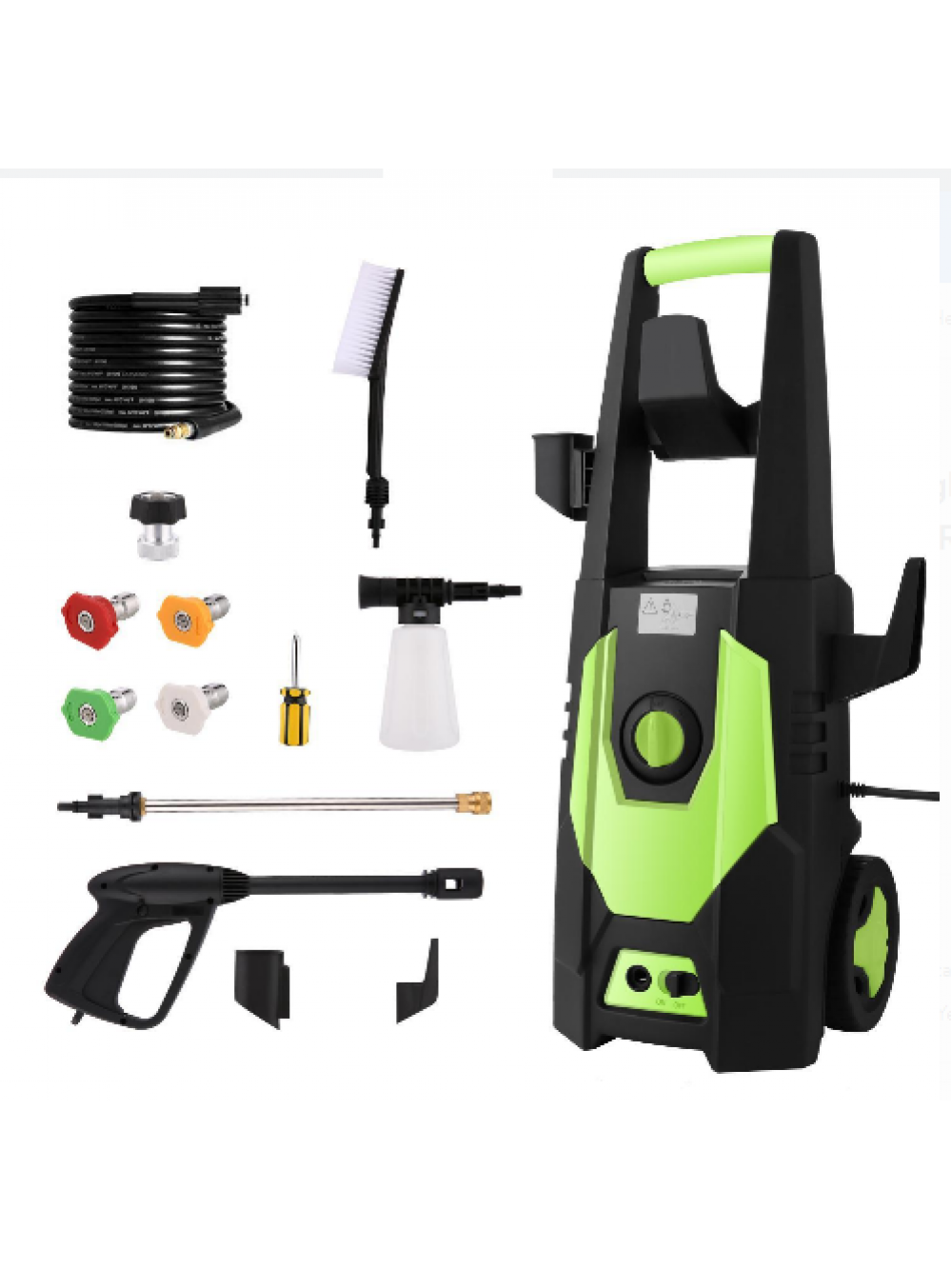 1800W Electric High Pressure Washer 3000PSI Max Portable ...